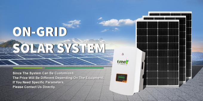 Single Phase On Grid Solar System Customized With PCTC 1.0 Inverter
